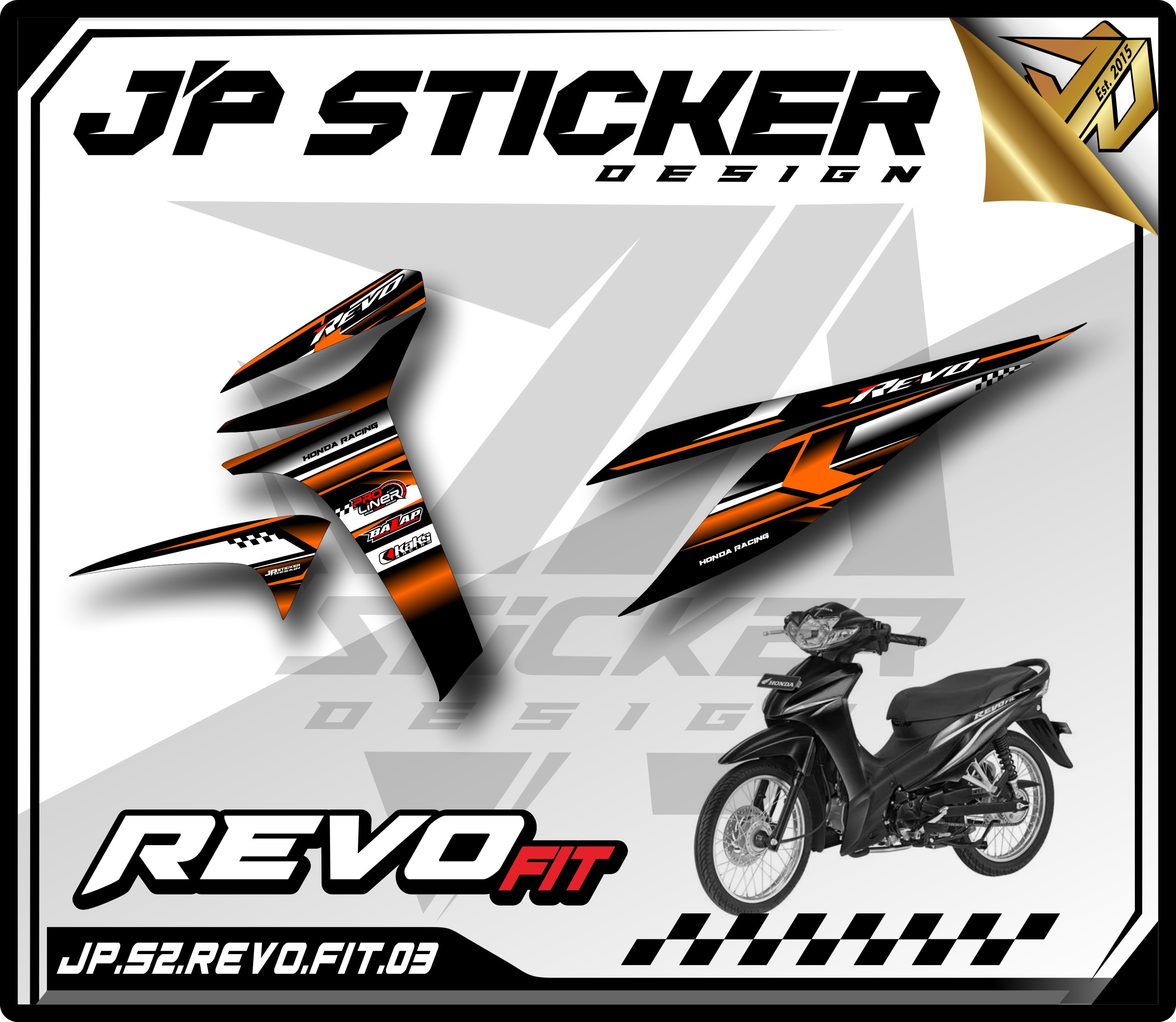 REVO STICKER STRIPING REVO FIT- STICKER MOTOR HONDA REVO FIT 110 LIST ...