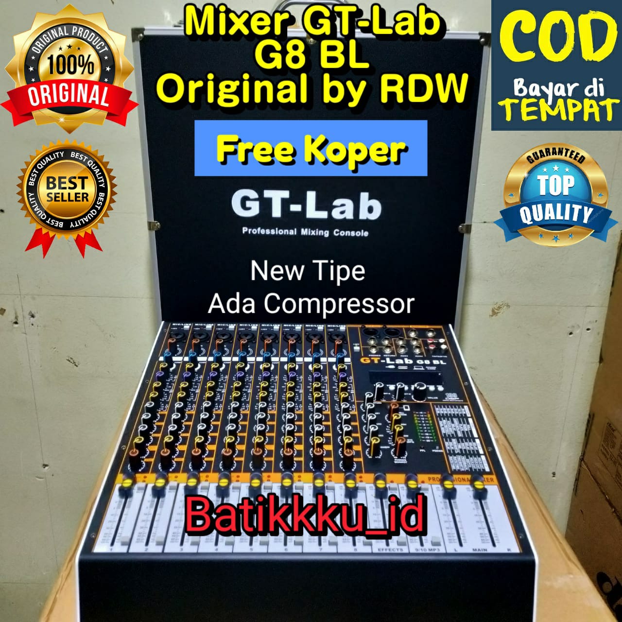 [FREE KOPER BISA COD] Mixer Audio RDW GT LAB G8 BL GTLAB G8BL ORIGINAL BY RDW 8 CHANNEL ...