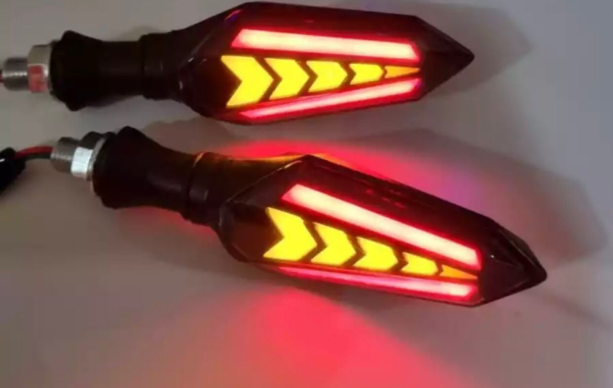 SEN MOTOR LED RUNNING 2 SISI UNIVERSAL LAMPU SEIN VIXION,CB150,MEGAPRO ...