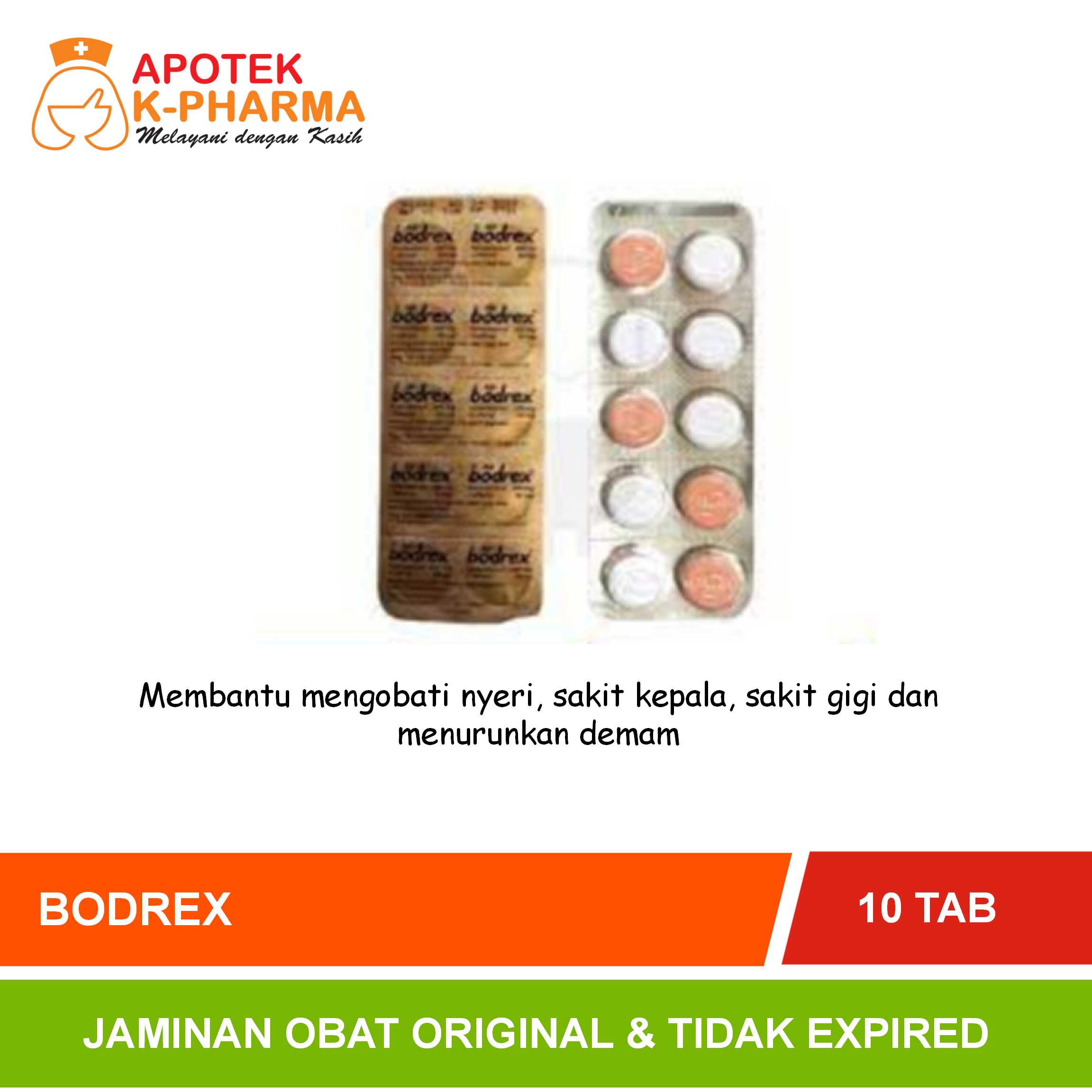 Bodrex Strip Isi 10 Tablet Obat Original Bode | Lazada Indonesia