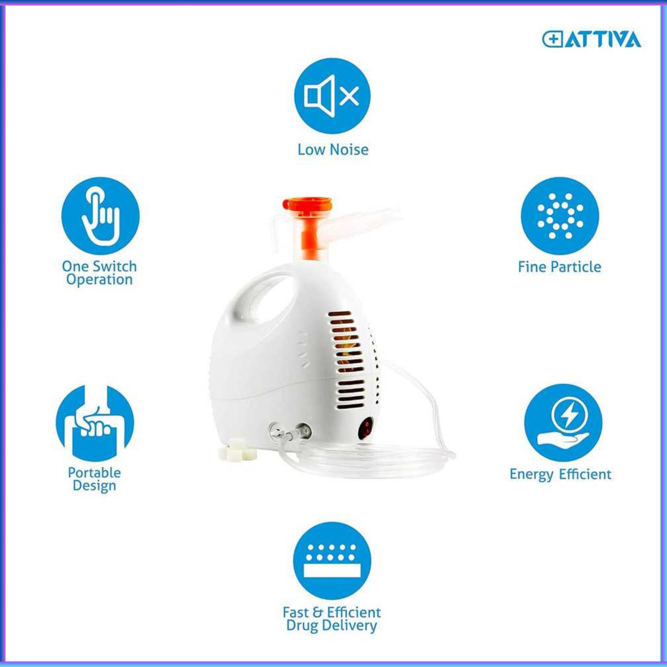 PENGIRIMAN CEPAT ATTIVA Alat Terapi Pernapasan Compressor Inhaler ...