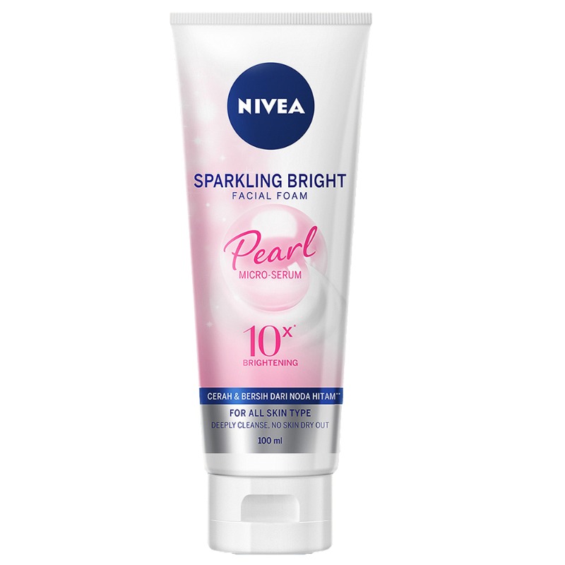 NIVEA Sparkling White Brightening Facial Foam 100ml / Sabun Pencuci ...