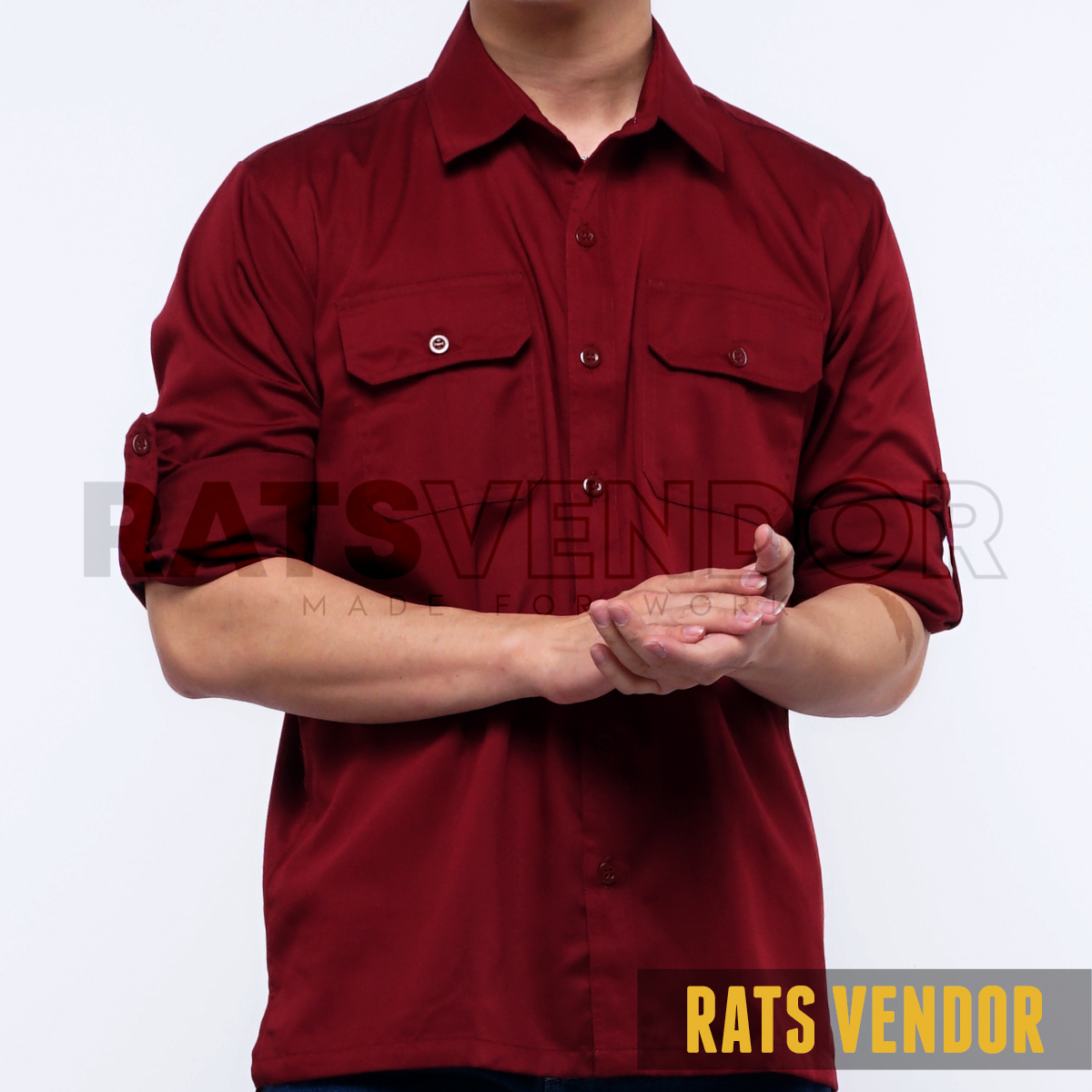 Kemeja Kerja / Dinas / PDH / Harian Lapangan Ratsvendor Lengan Panjang ...