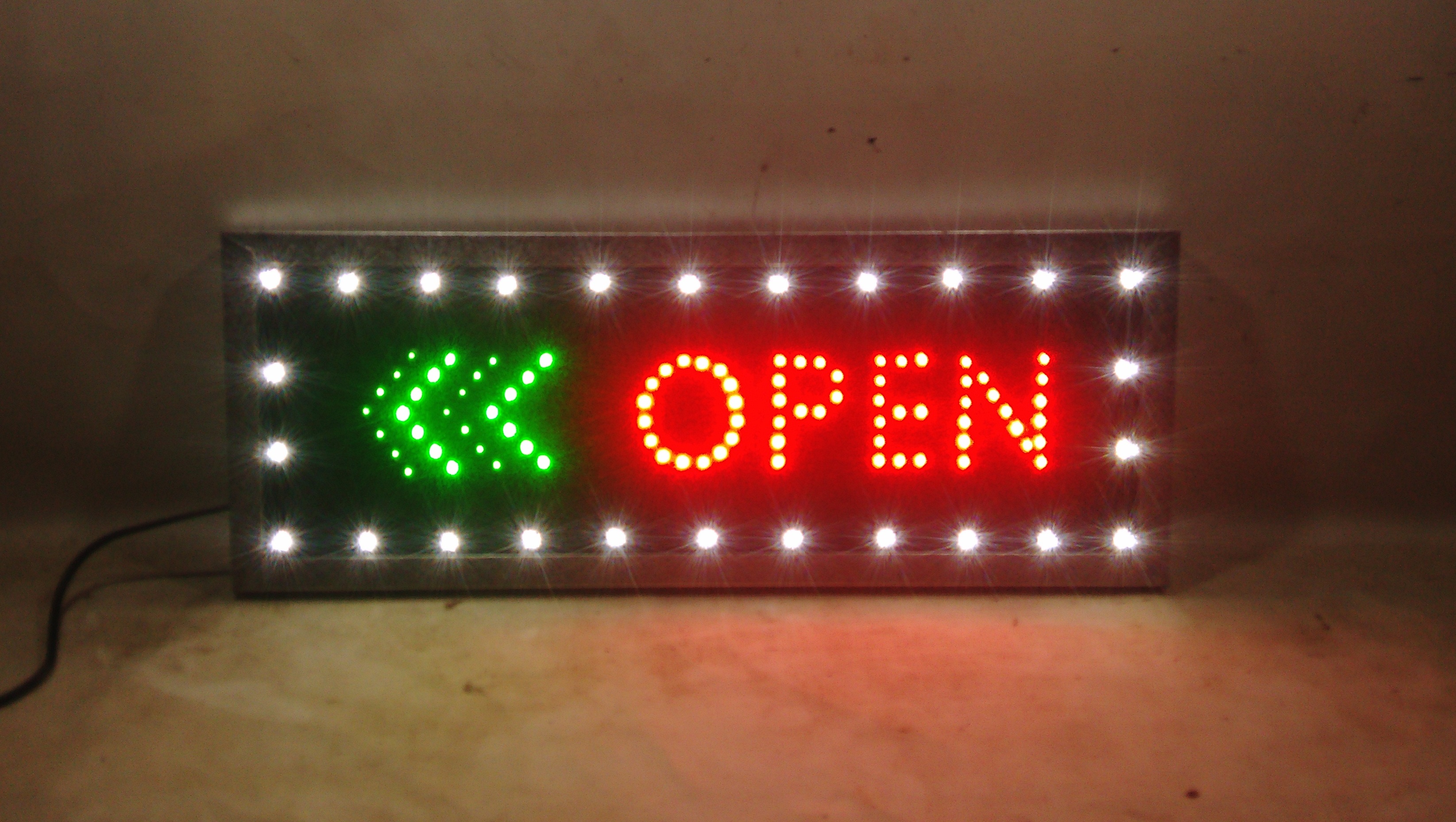 Tulisan lampu LED outdoor OPEN panah kedip2 new | Lazada Indonesia