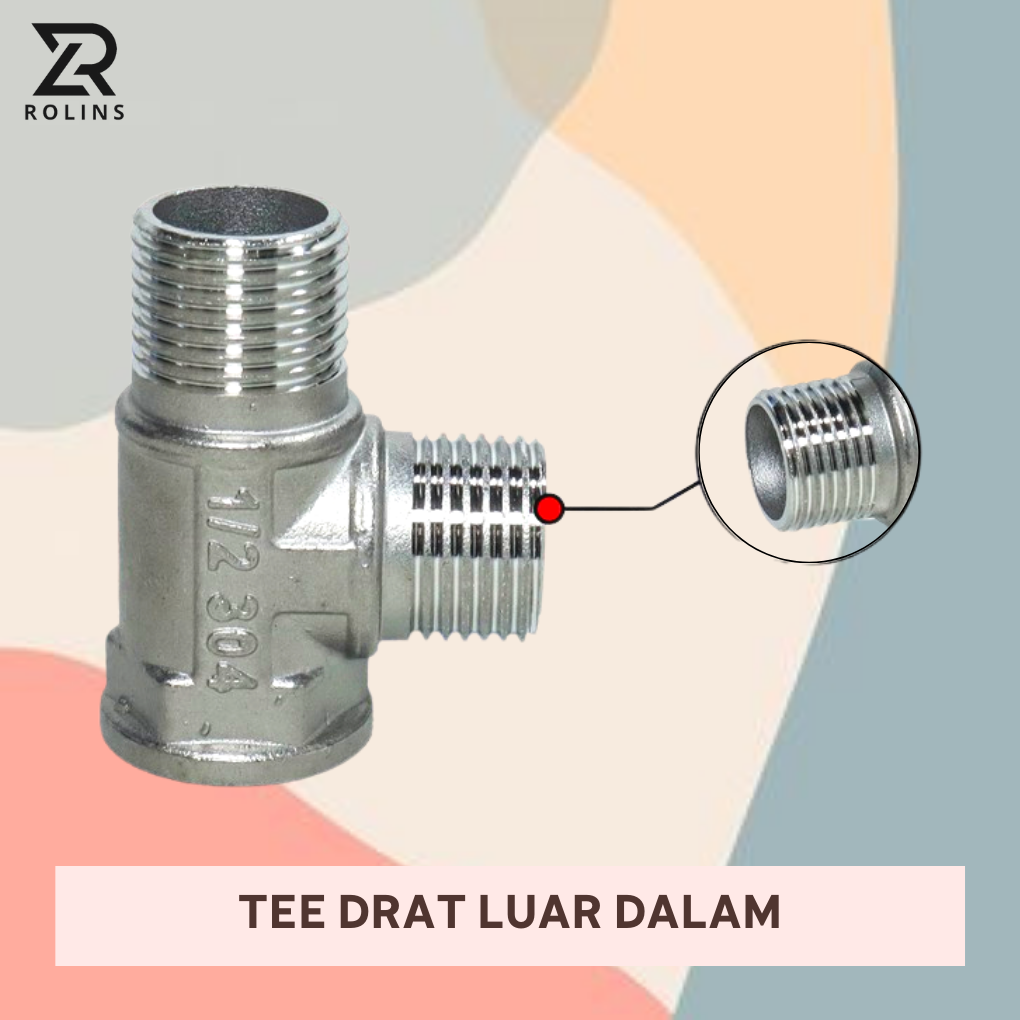 Tee Shower 1/2 Inch STAINLESS STEEL 304 T Kran Bidet Toilet Original ...