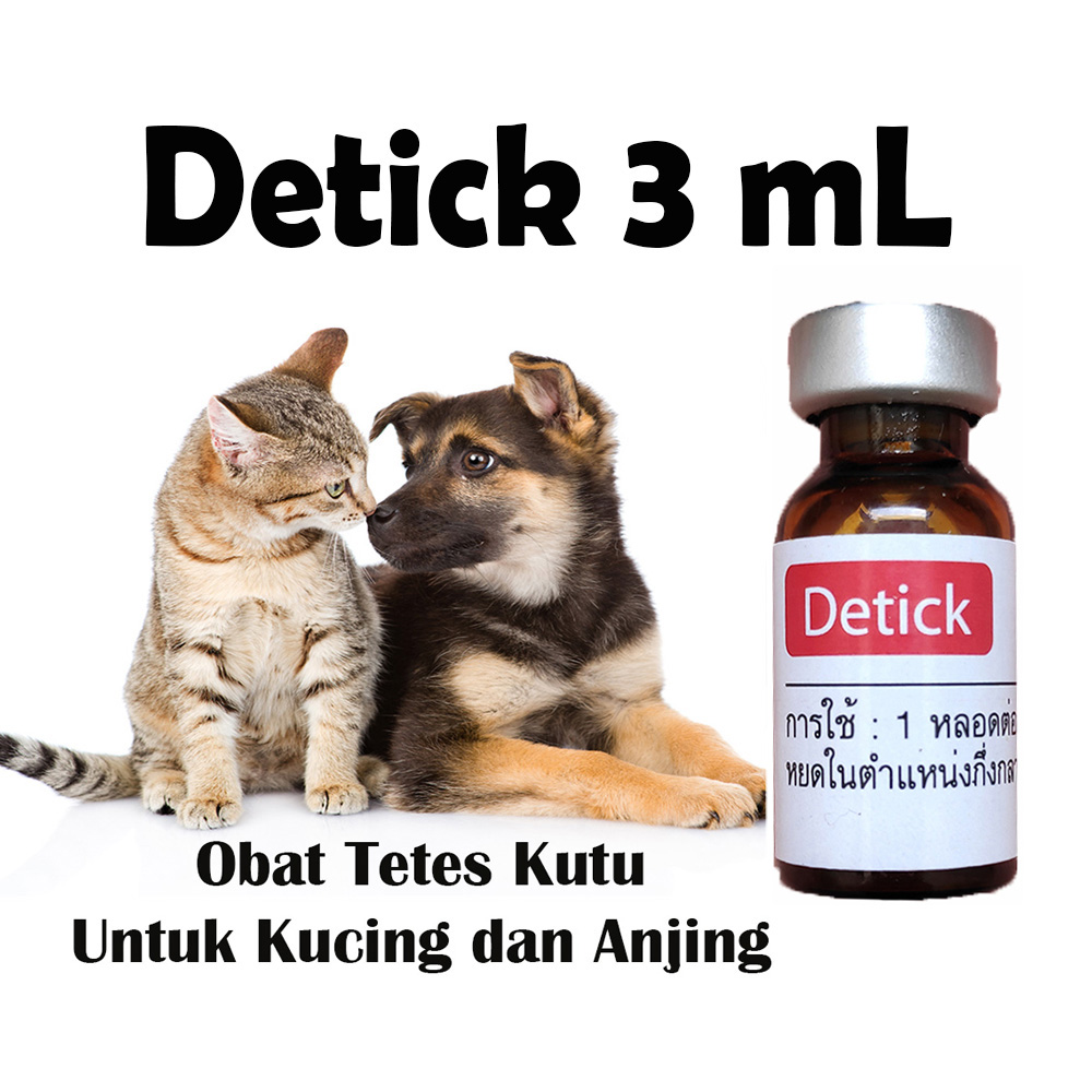 Detick Obat Tetes Kutu Caplak Tungau Kucing Anjing | Lazada Indonesia