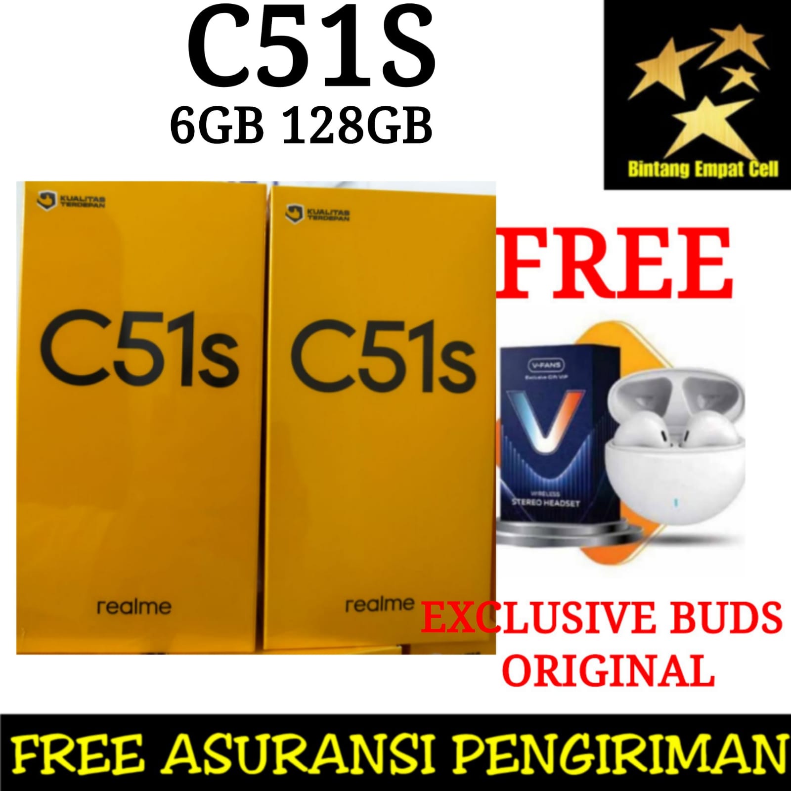 REALME C51S 6/128 GARANSI RESMI | Lazada Indonesia
