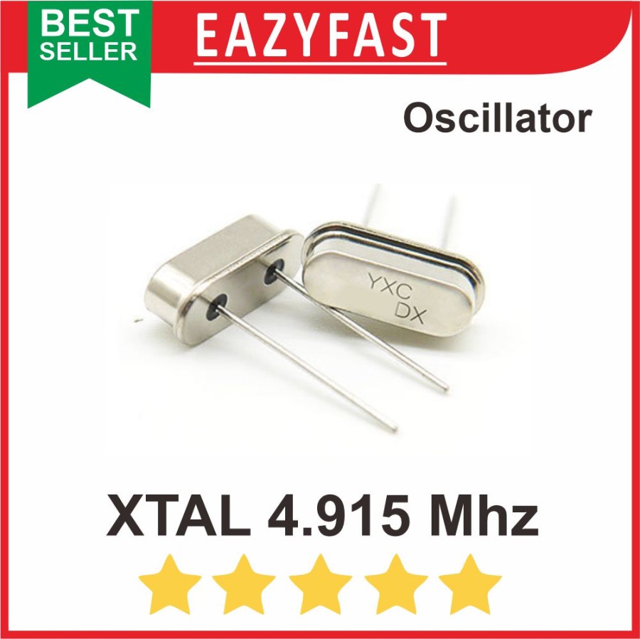Crystal XTAL 4.915 Mhz Clock Oscillator DIP Kristal Osilator X Tal ...