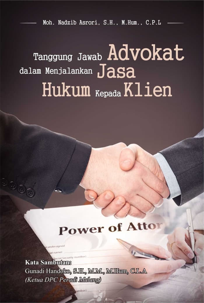 Buku Tanggung Jawab Advokat dalam Menjalankan Jasa Hukum kepada Klien ...