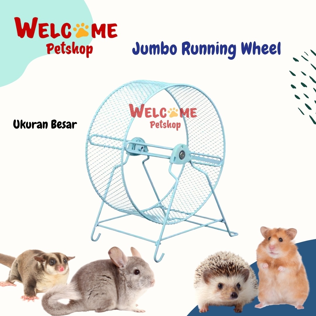 Jumbo Rolling Wheel / Kincir Hamster Marmut Landak Mini Chinchilla ...