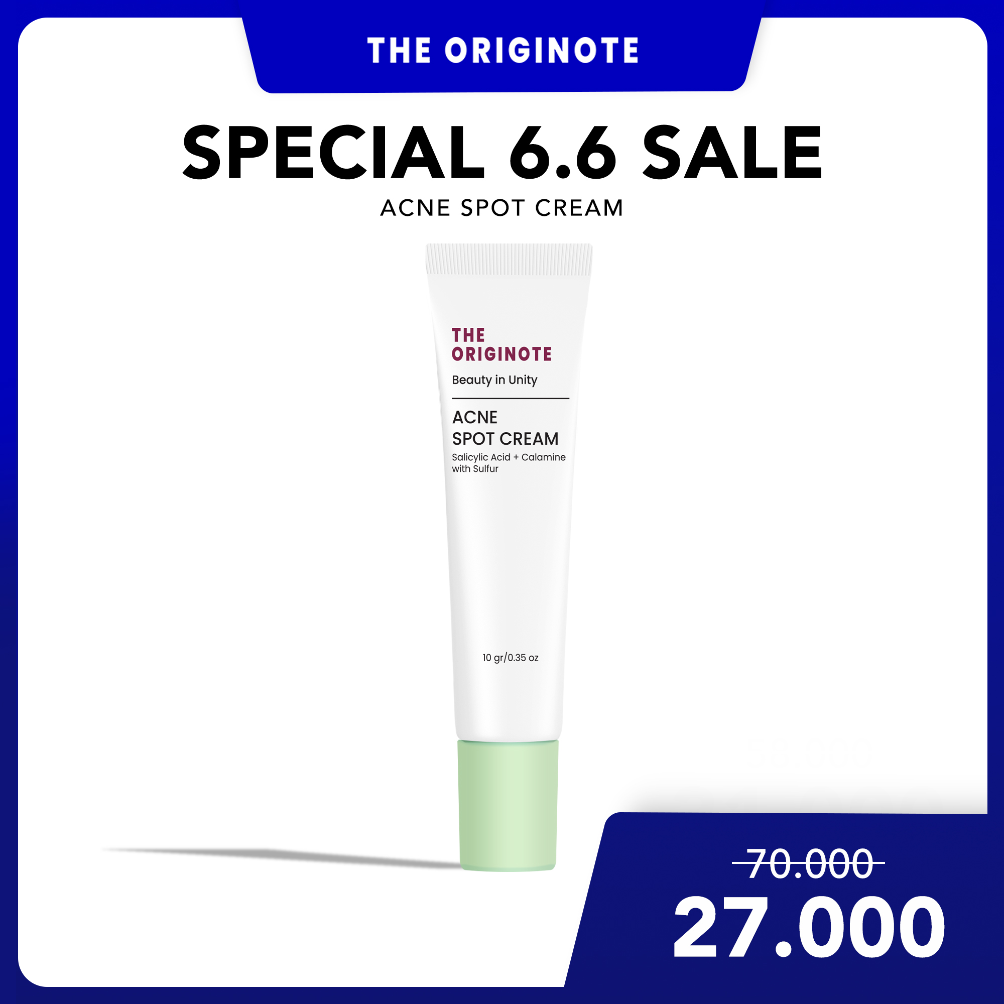 The Originote Acne Spot Cream 10gr - Perawatan Kulit Wajah Berjerawat ...