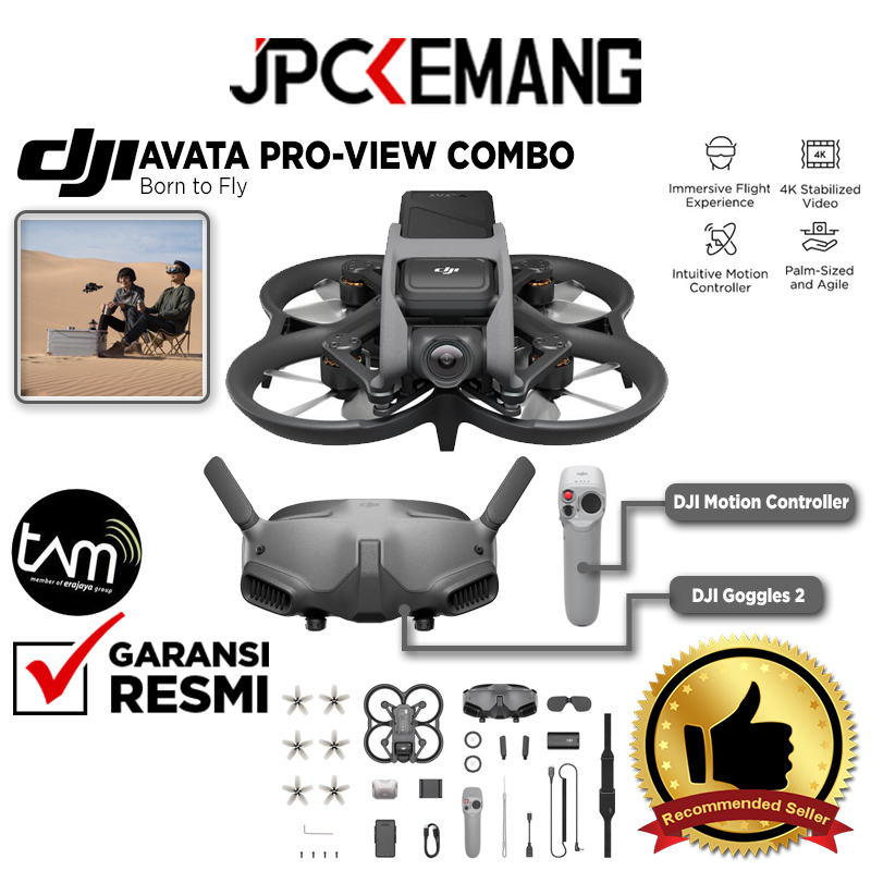 DJI Avata Pro-View Combo with Googles 2 + Motion Controller JPC KEMANG GARANSI RESMI | Lazada ...