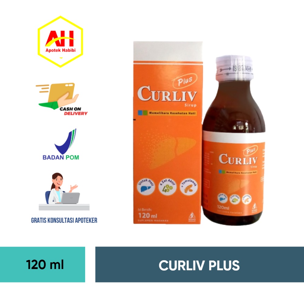 Curliv Plus sirup 120 ml Curlip Kurlip Kurliv plus 120 ml Obat Vitamin ...