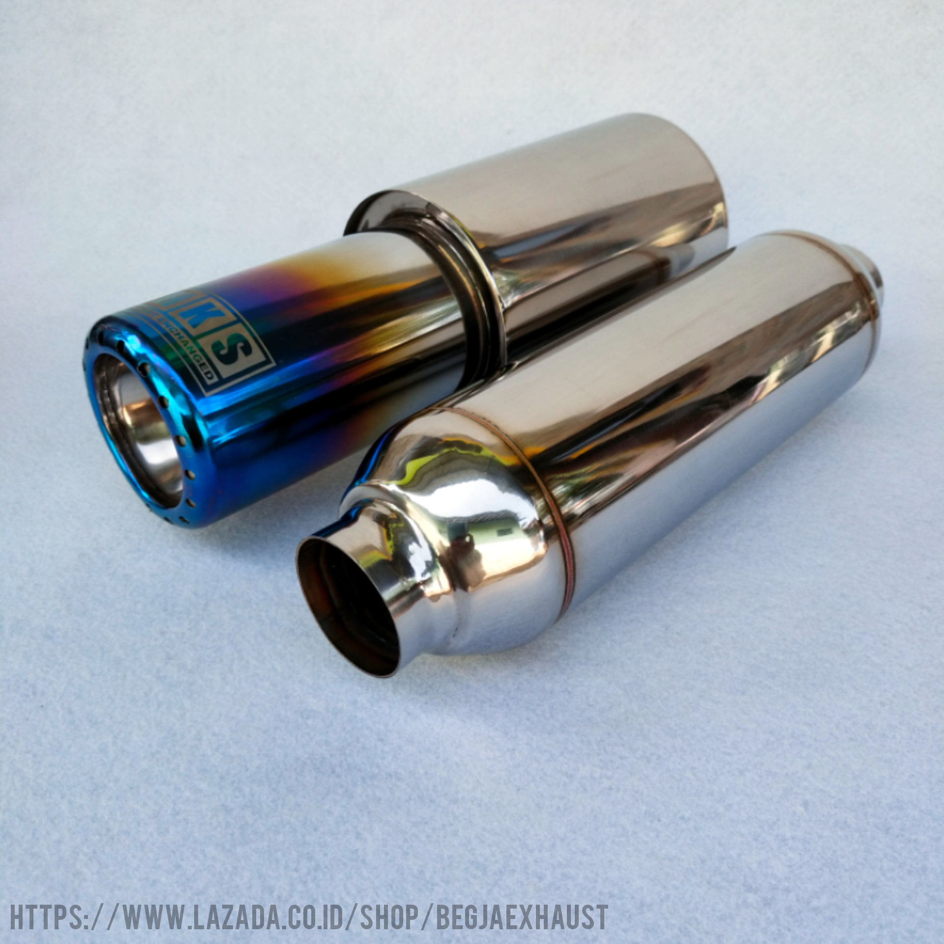 KNALPOT MOBIL RACING 1 PAKET HKS GRONEL BLUE FIRE + RESONATOR STEINLESS ...