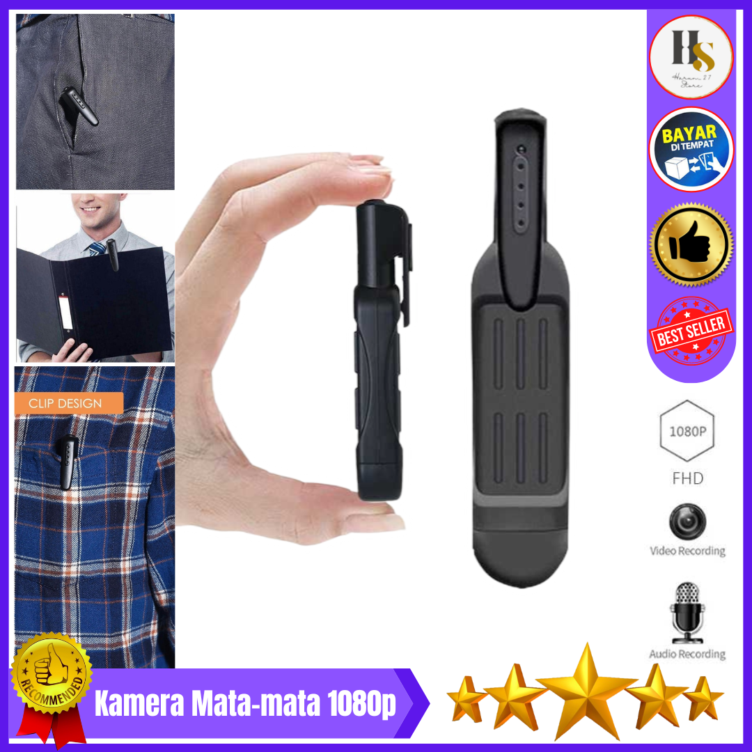 COD Arsmundi Kamera Pengintai Spy Camera Bentuk Pulpen Clip 1080P ...
