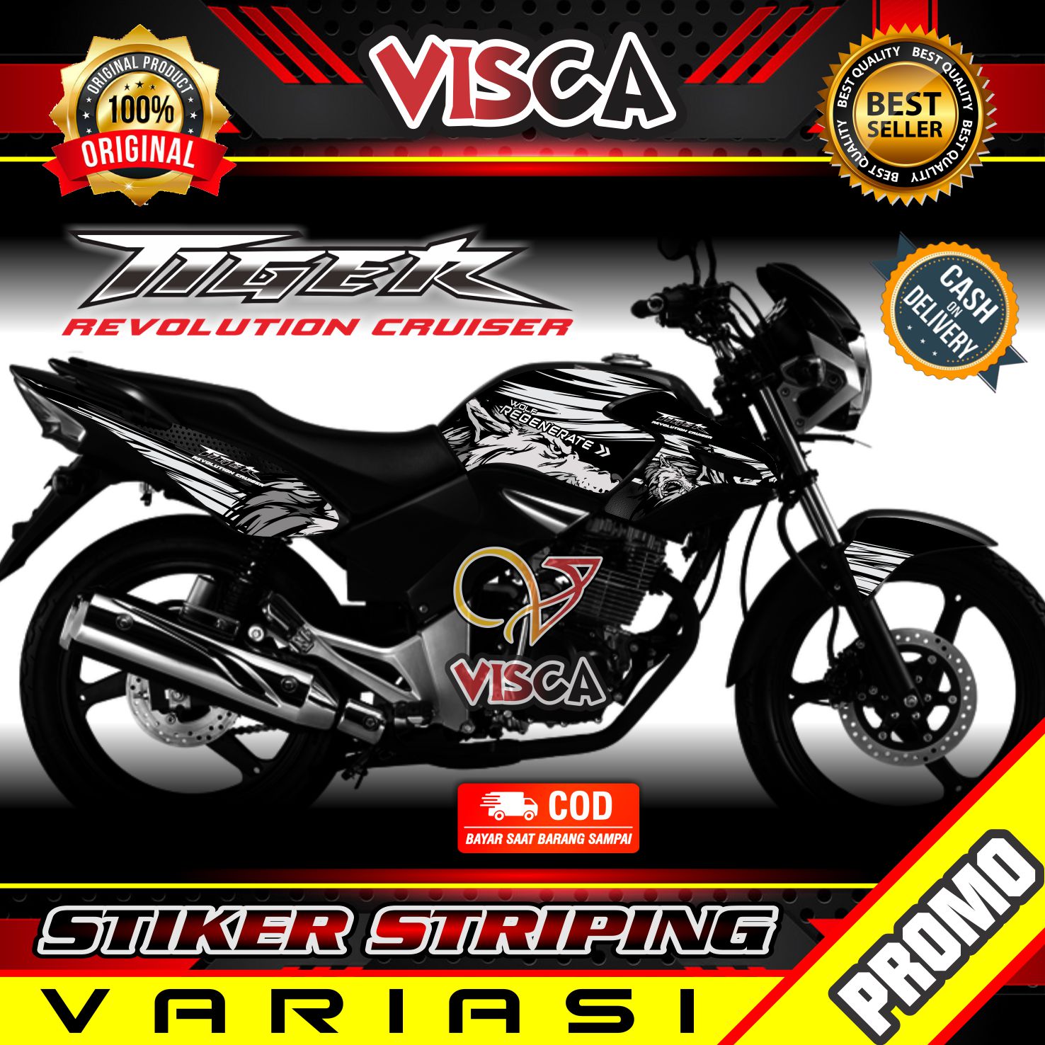 Stiker Striping Tiger Revo Variasi Serigala | Lazada Indonesia