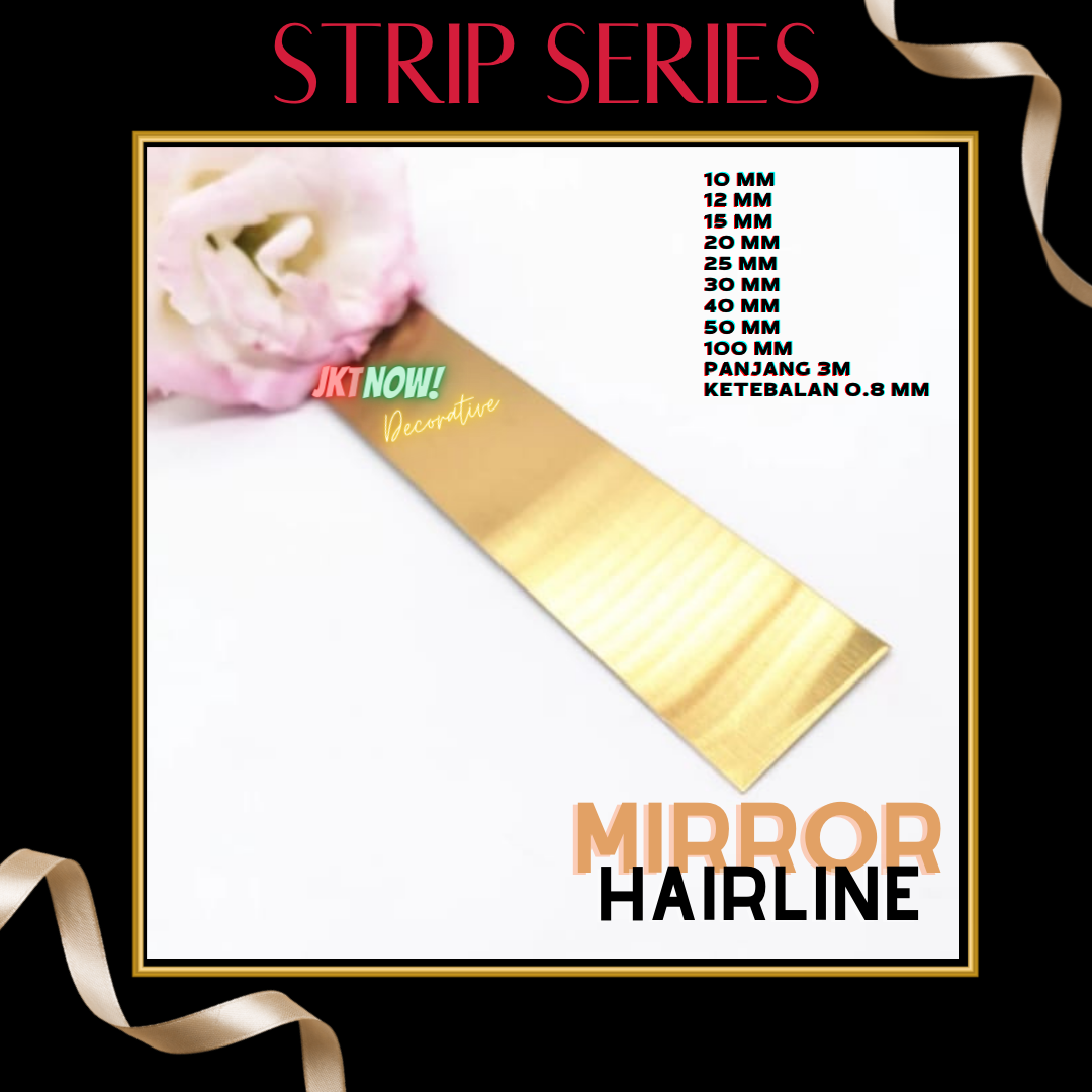 Lis Plat Stainless Interior Decoration List Plat Strip Hairline Gold ...