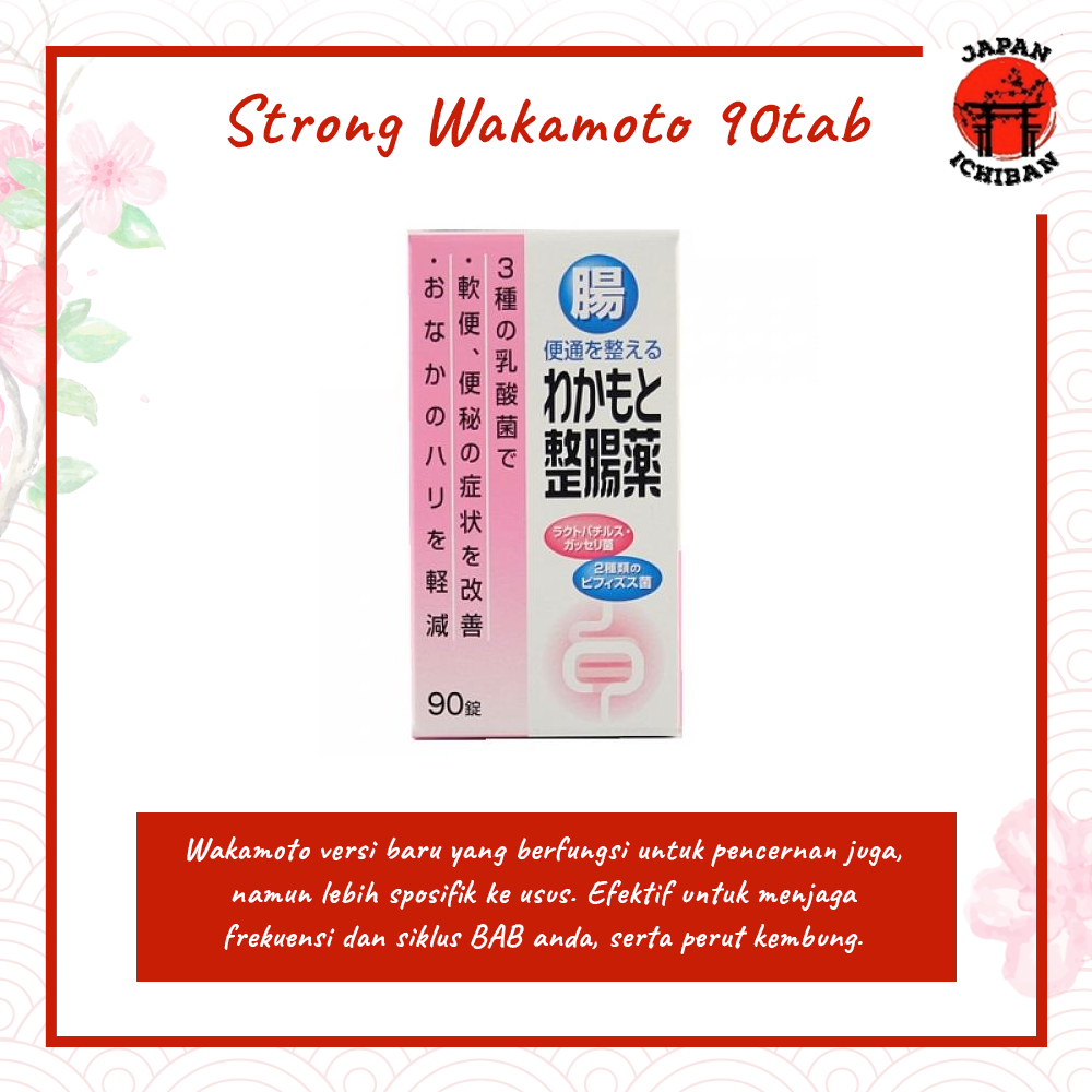 WAKAMOTO 90 tablet Intestinal Remedy untuk Pencernaan Original Japan ...
