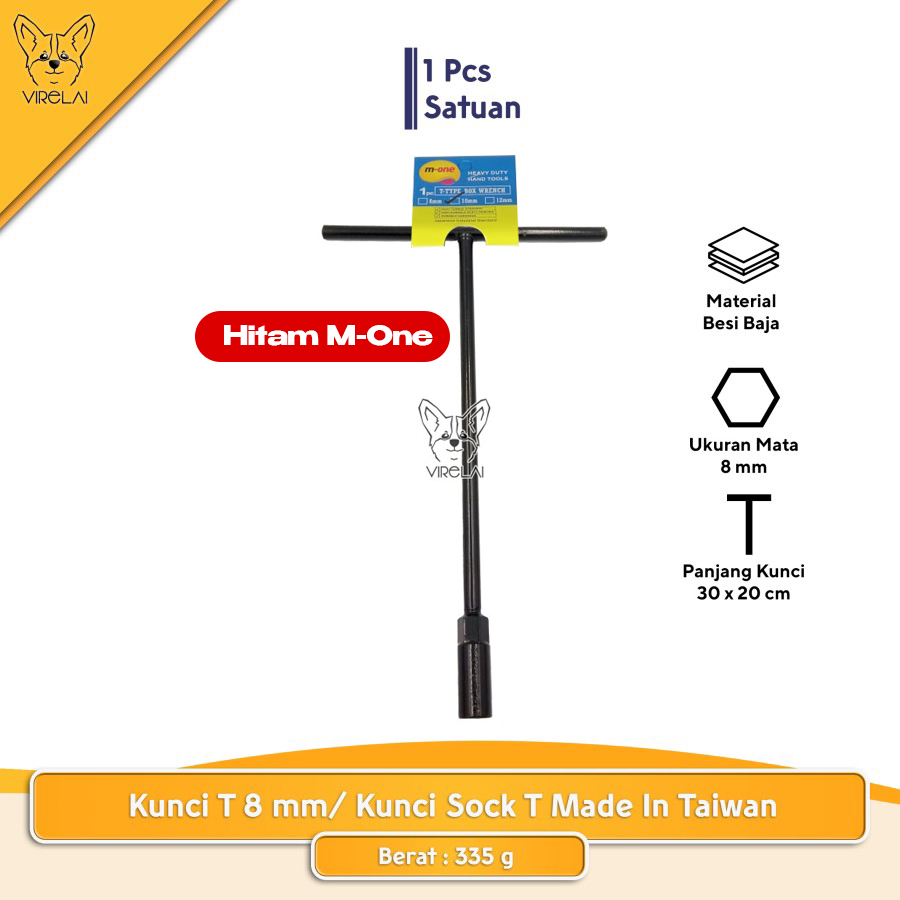 [M-ONE/ABU-ABU] Kunci Sock T / Kunci Shock T8 / T10 / T12 mm | Lazada ...