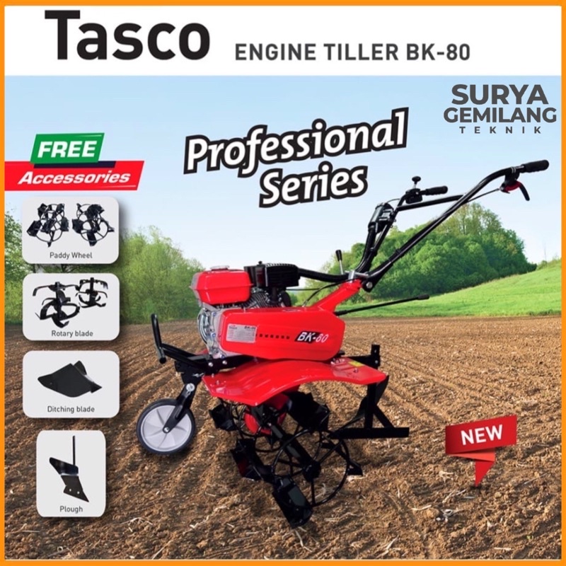 Mesin Traktor Tasco BK80 Engine Tiller Mesin Pengemburan Tanah Ladang Bk 80 | Lazada Indonesia