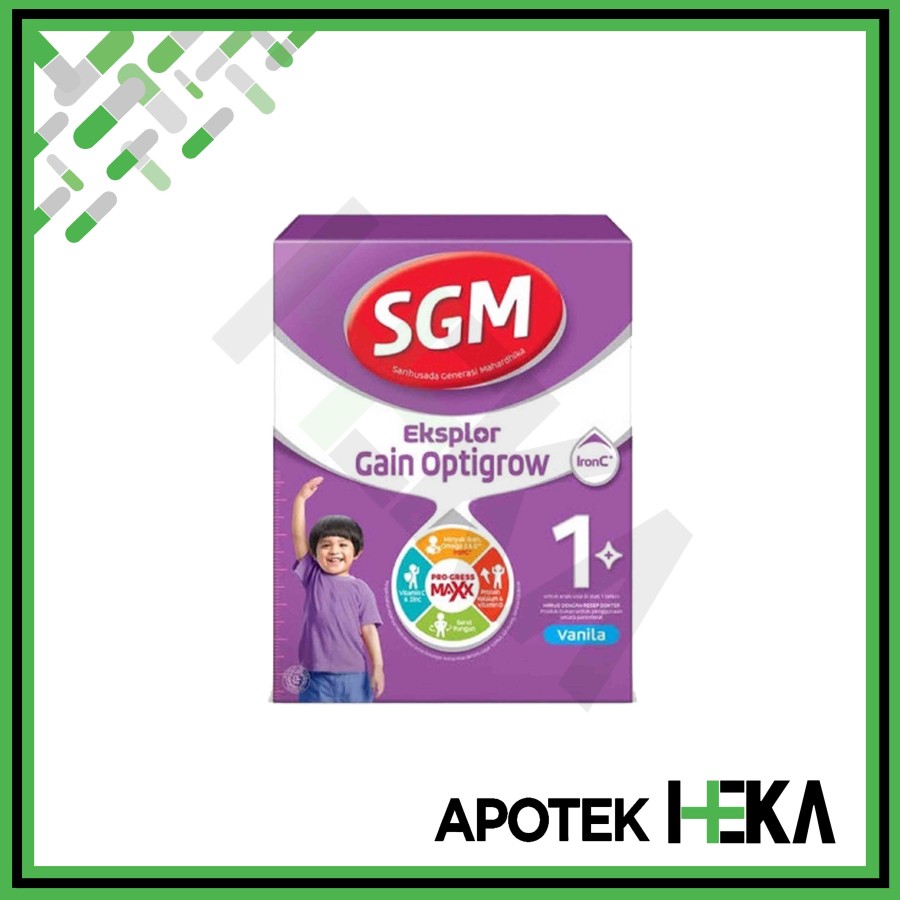 SGM Eksplor Gain Optigrow 400 g Vanila - Susu Pertumbuhan | Lazada ...