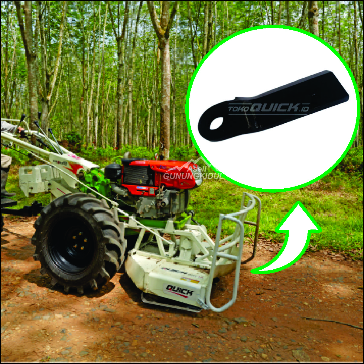 Pisau Panjang Mower Traktor Quick Rotary Kronos - Swing Blade ...