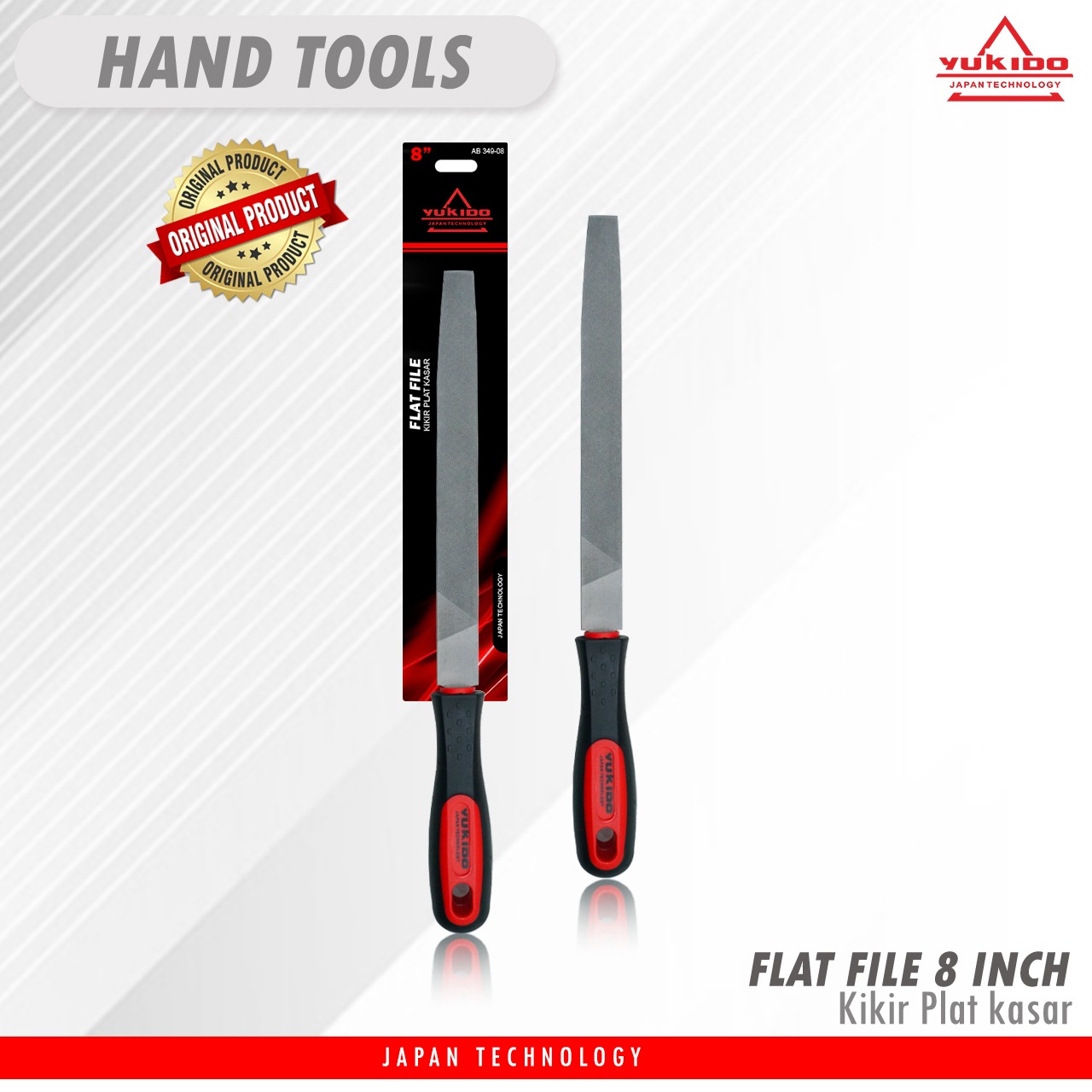 YUKIDO Fitter File / Alat Kikir Besi Baja FLAT Datar 6 Inch Alat ...