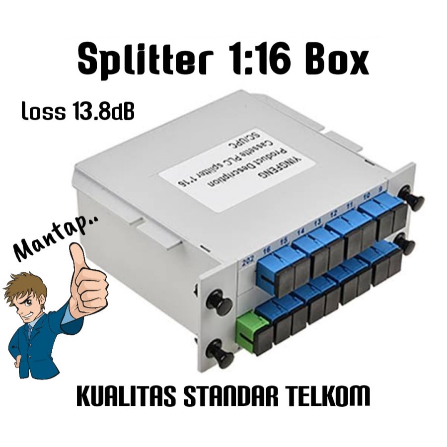 Passive Splitter Box 1:16 FUJITOMO SC/UPC | Lazada Indonesia