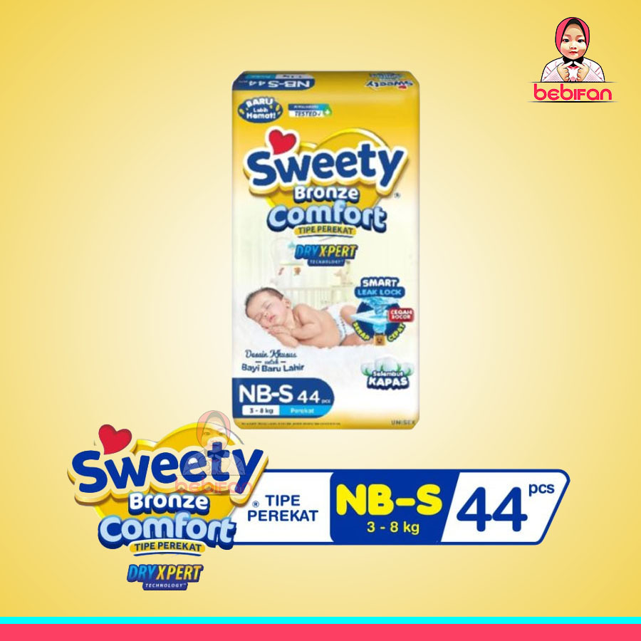Sweety Newborn NB S 44 - Popok Bayi Baru Lahir | Lazada Indonesia