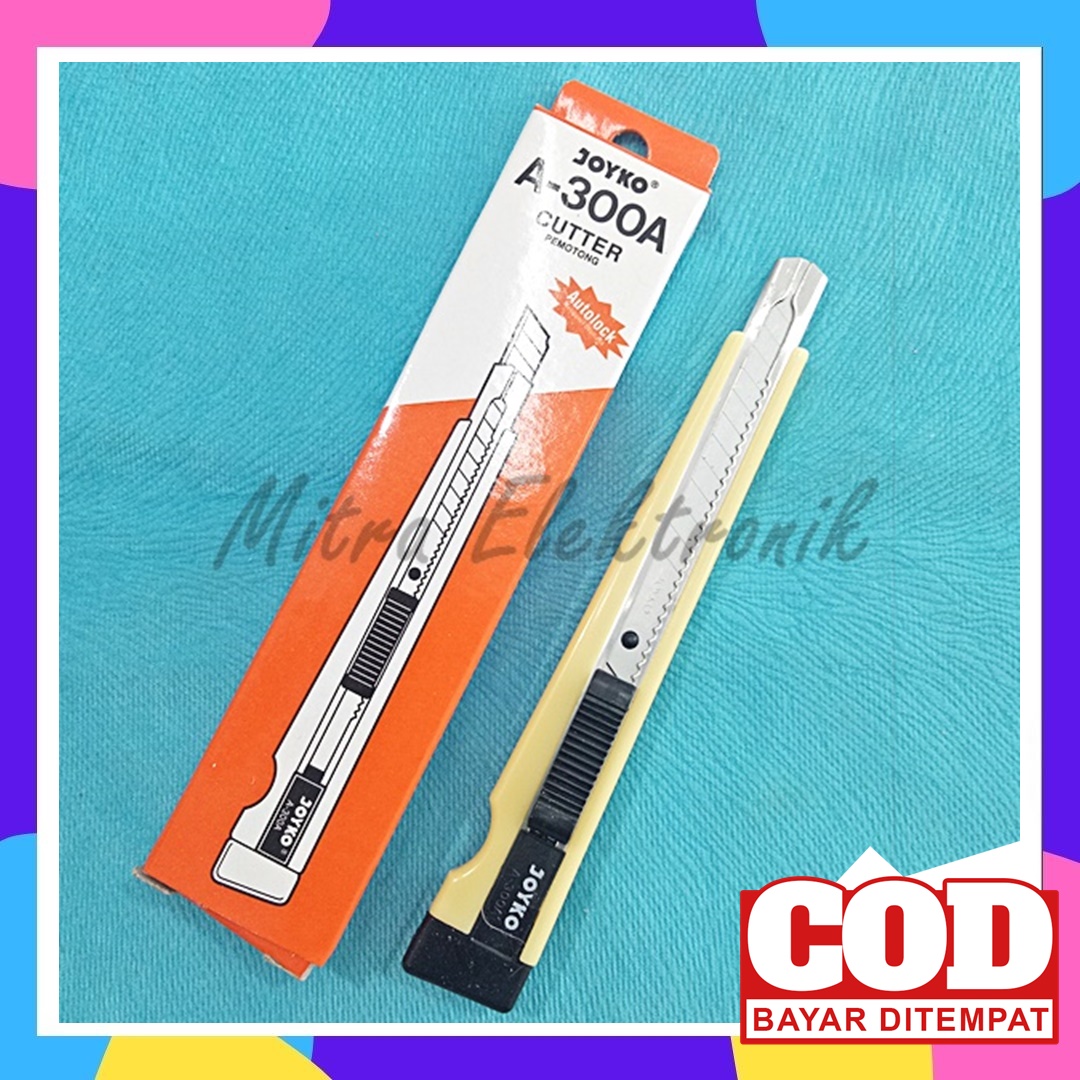 Cutter kecil Joyko A-300A A300A Autolock Cutter kecil dengan pengunci ...