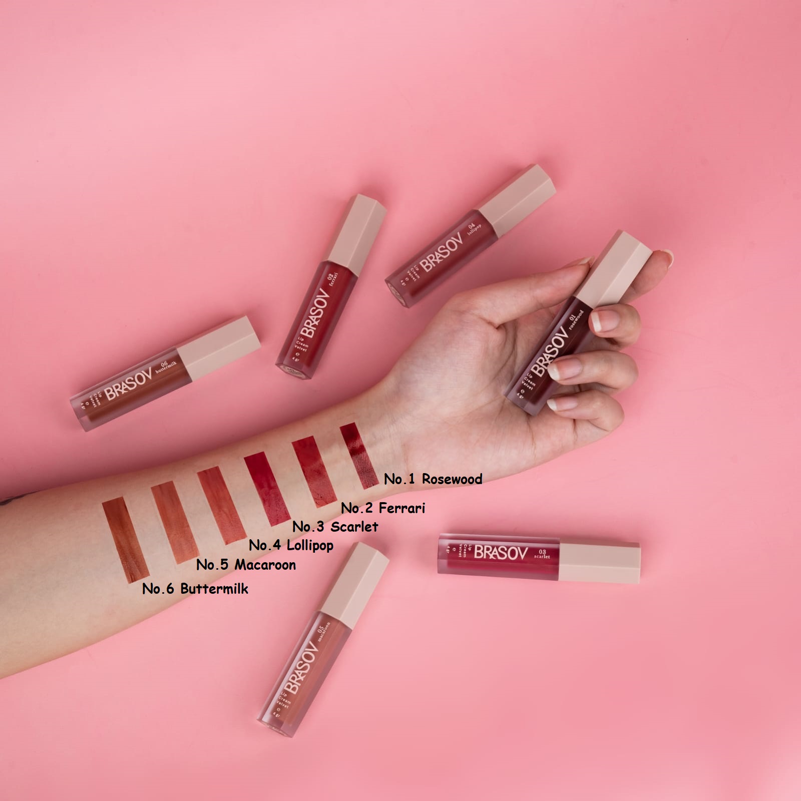 Brasov Lip Cream Velvet | Lazada Indonesia