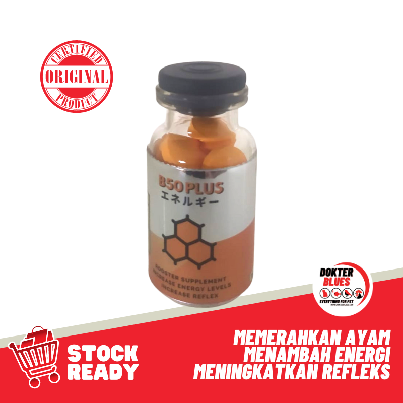 Vitamin Ayam B50 Plus (20 Pil) Memerahkan Ayam Menambah Tenaga Eleven Lab | Lazada Indonesia