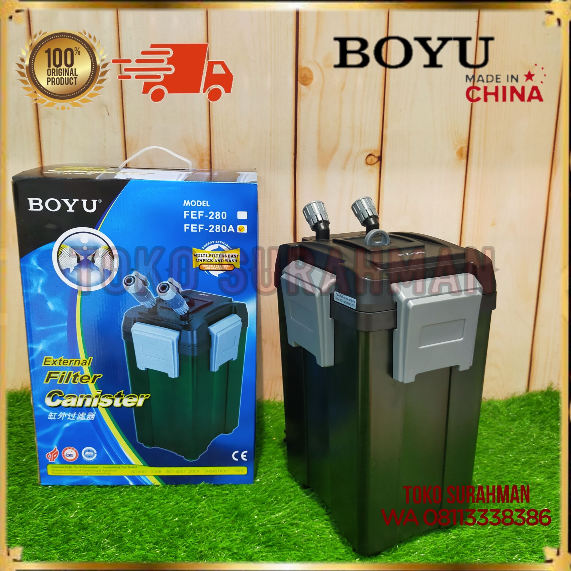Filter External Aquarium Boyu FEF 280 A Efisien Hemat Energi | Lazada ...