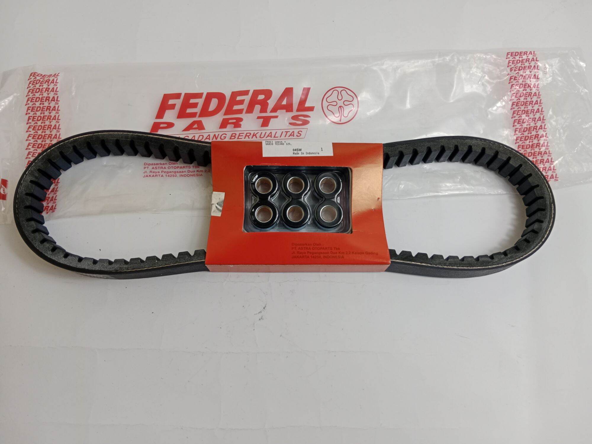 van belt assy original vario 125 federal,v-belt+roller vario 125 old ...