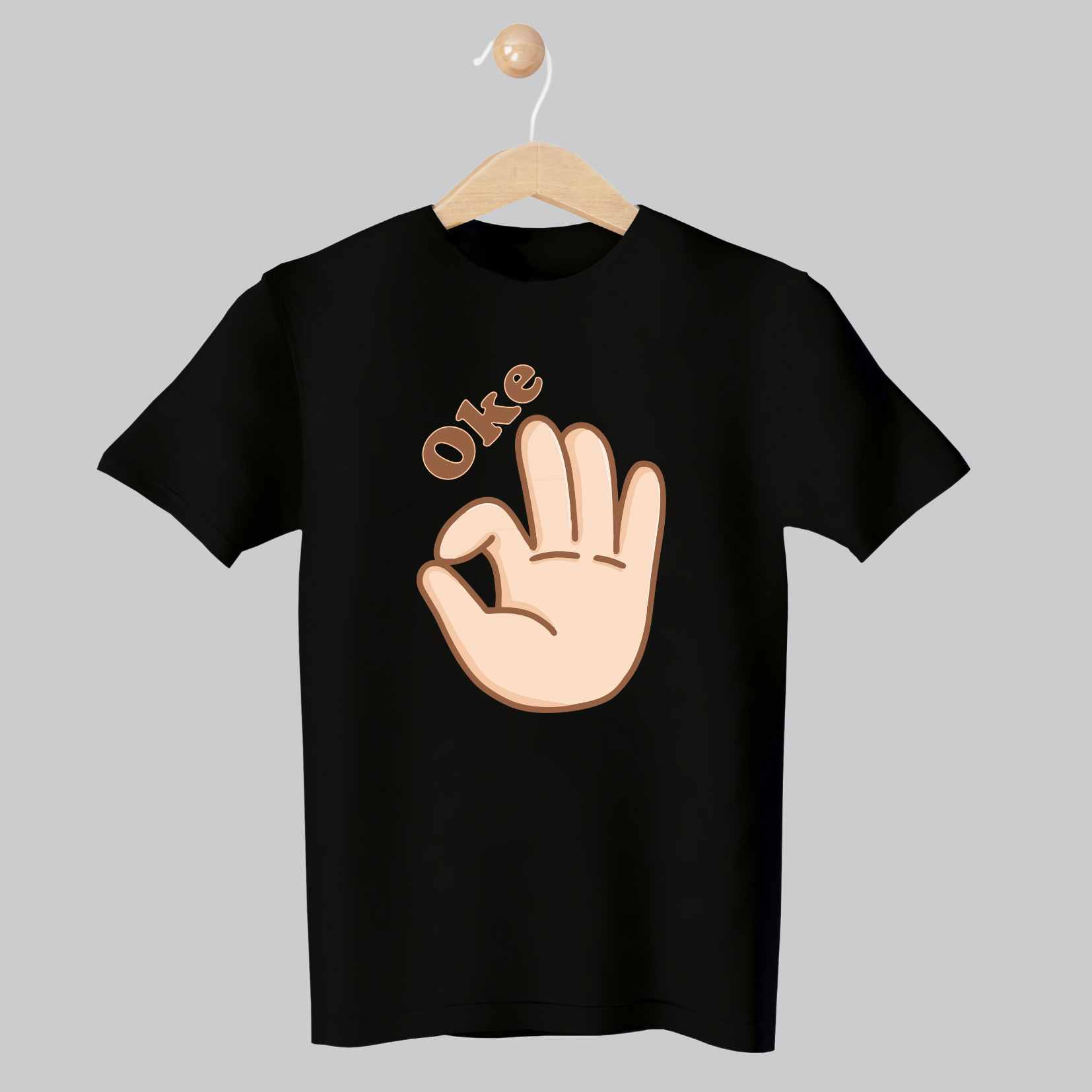 Kaos sablon gambar oke, emoticon, gambar tangan kartun animasi / kaos ... Kaos sablon gambar oke, emoticon, gambar tangan kartun animasi / kaos ...