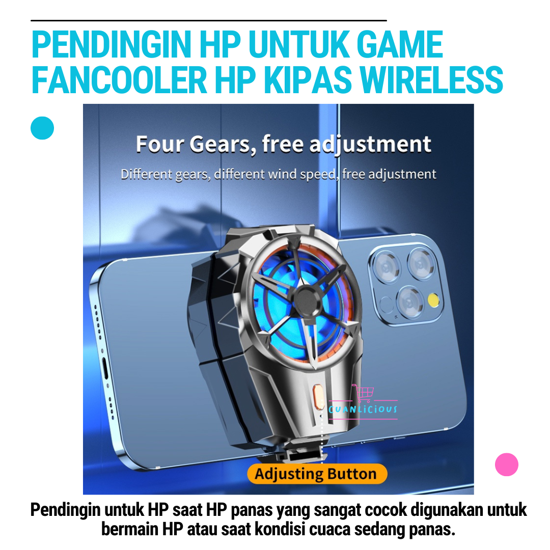 Pendingin HP Untuk Game Fancooler HP Kipas Wireless Gaming Radiator ...