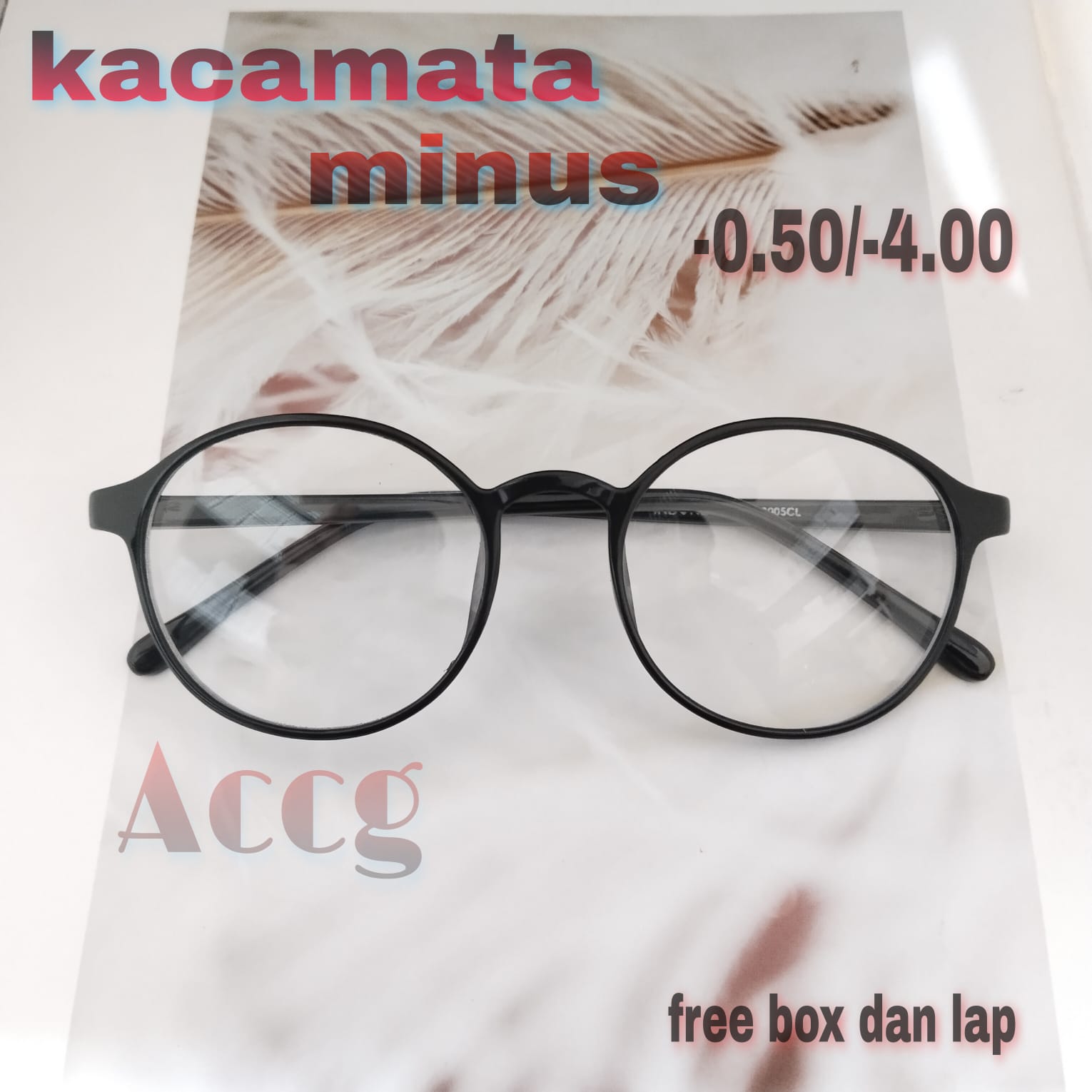 Kacamata Minus / Jarak Jauh / Unisex - Frem Metal / Fashion Style Min ...