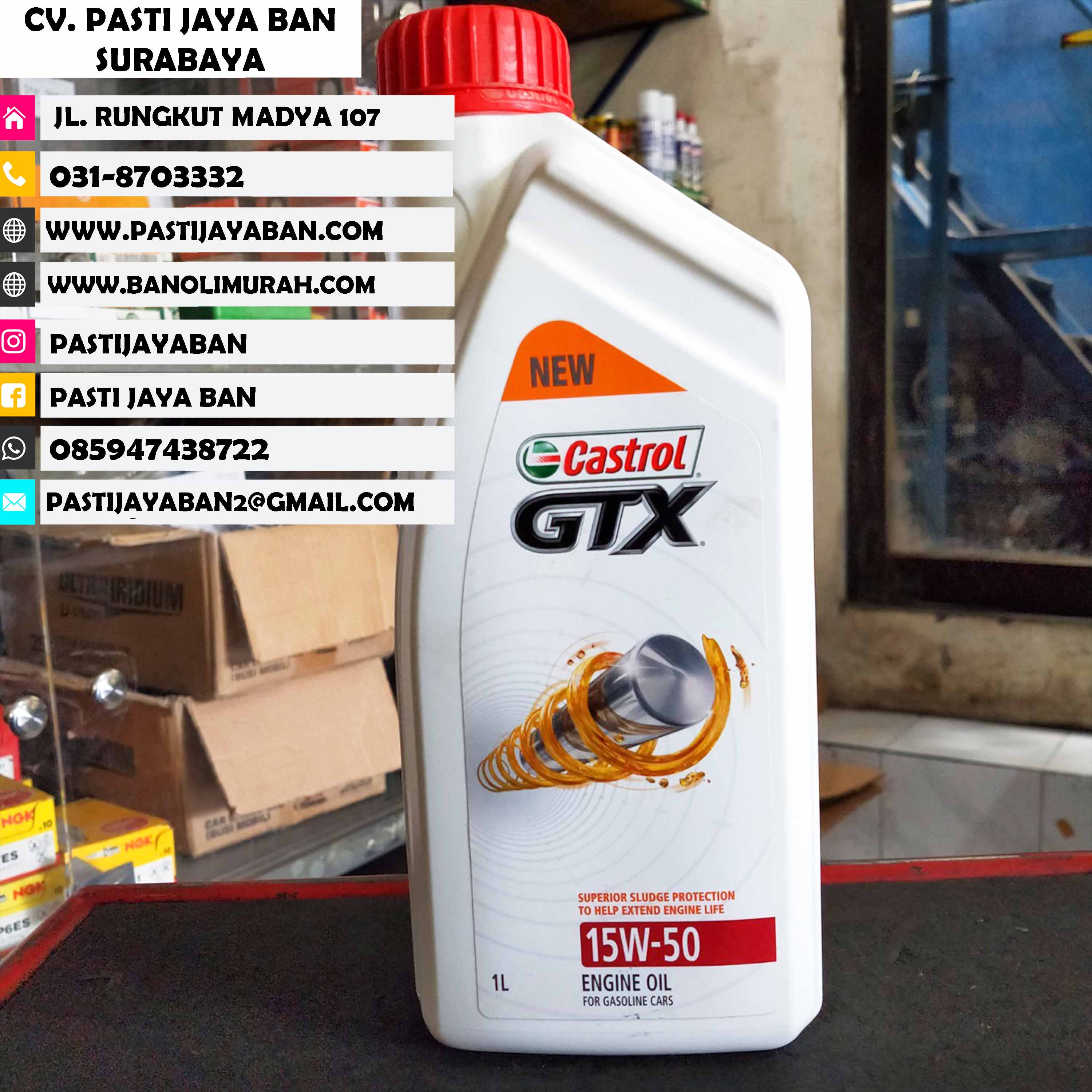 OLI CASTROL GTX 15W50 1 LITER | Lazada Indonesia