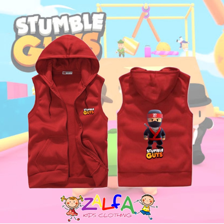 Jaket Rompi Vest Zipper Anak Laki-laki Stumble Guys Ninja Skin | Lazada ...