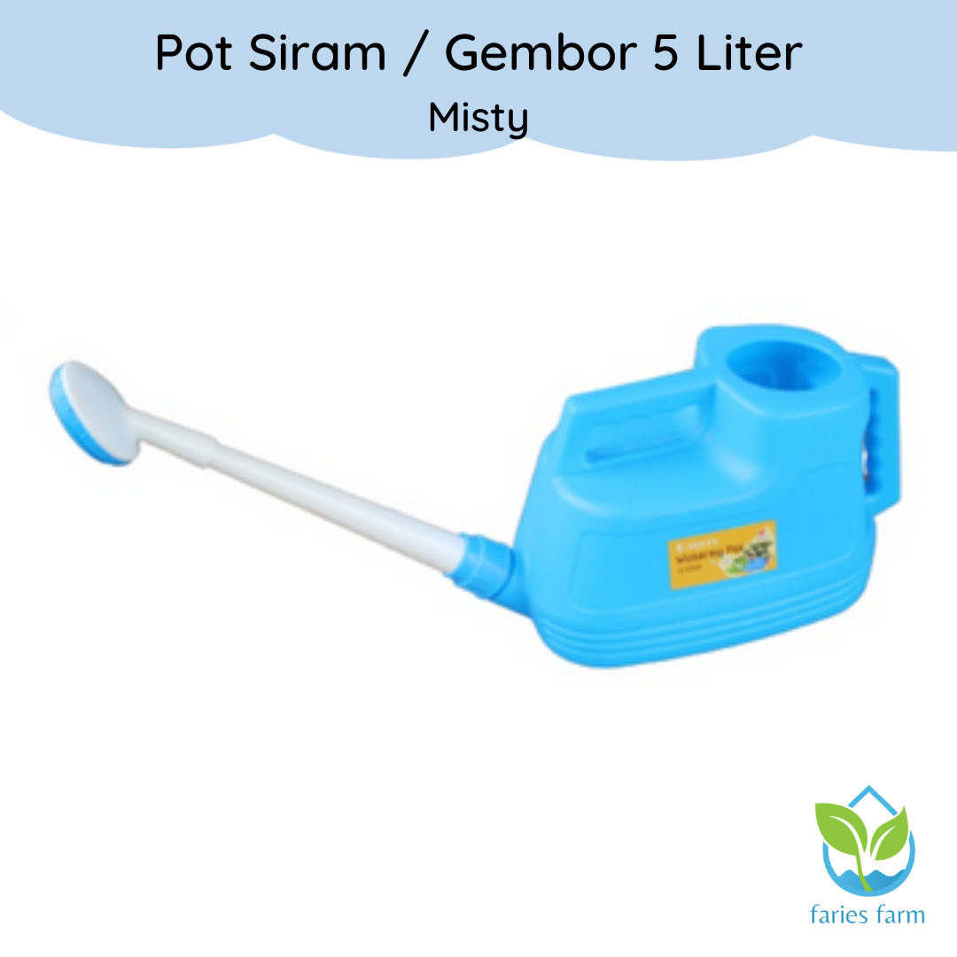 Pot Siram Gembor 5 Liter MISTY Plastik Kokoh Penyiram Tanaman Berkebun ...