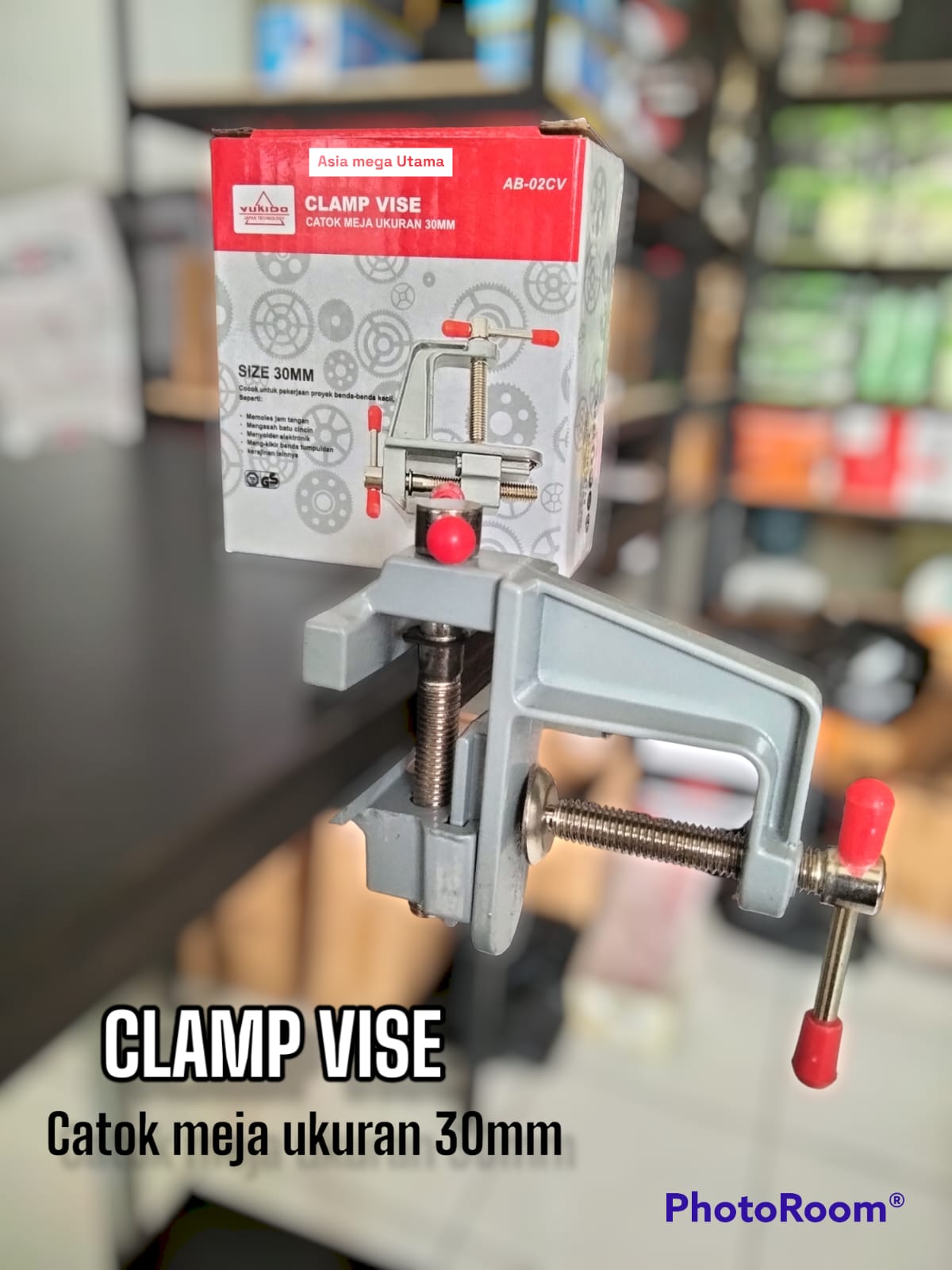 promo YUKIDO Mini Clamp Catok Meja Mini Bench Vice Table 30mm/Catok ...