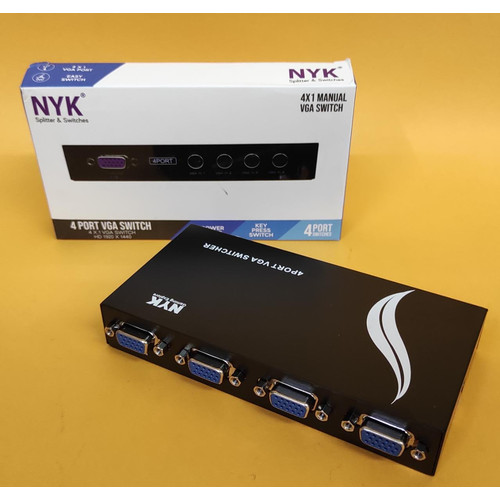 VGA SWITCH 4 PORT / 4 PORT VGA SWITCH | Lazada Indonesia