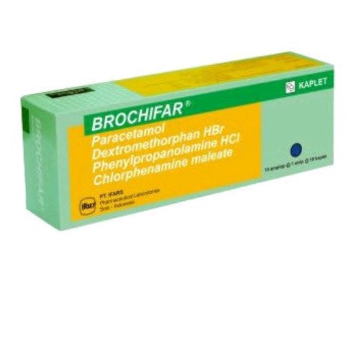 Brochifar / 100 kaplet Obat Flu Panas Demam Batuk Pilek tablet | Lazada ...