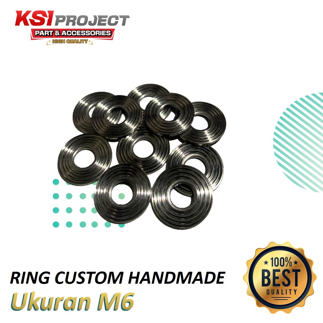 Ring Stainless Steel Model Garis (Size Kecil) Ukuran M6, M8 & M10 ...