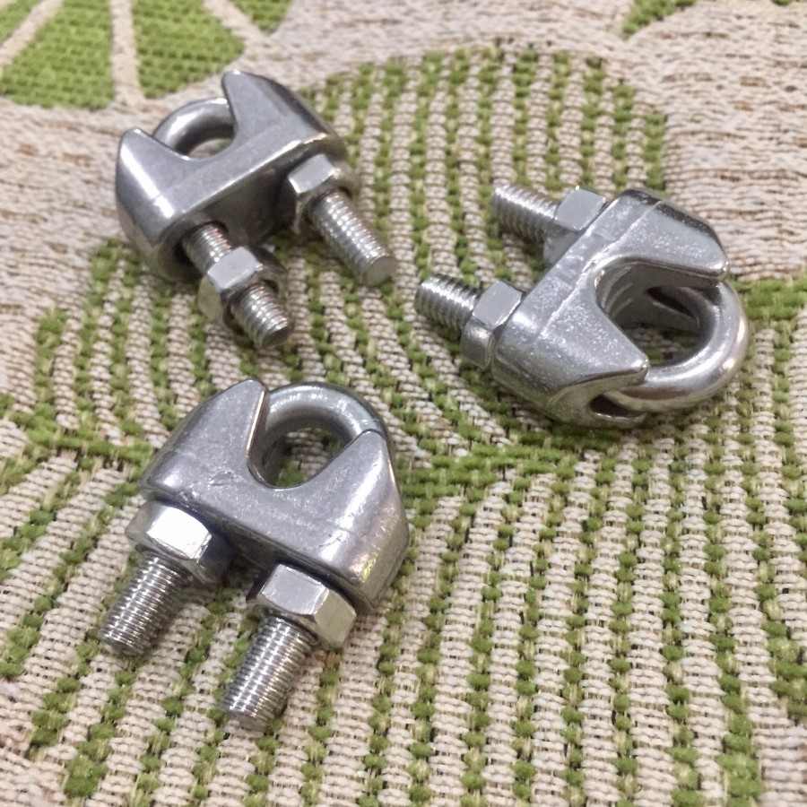 Kuku Macan Full Stainless Steel 304 M8 8mm 5/16" inch Klem Sling Clamp ...