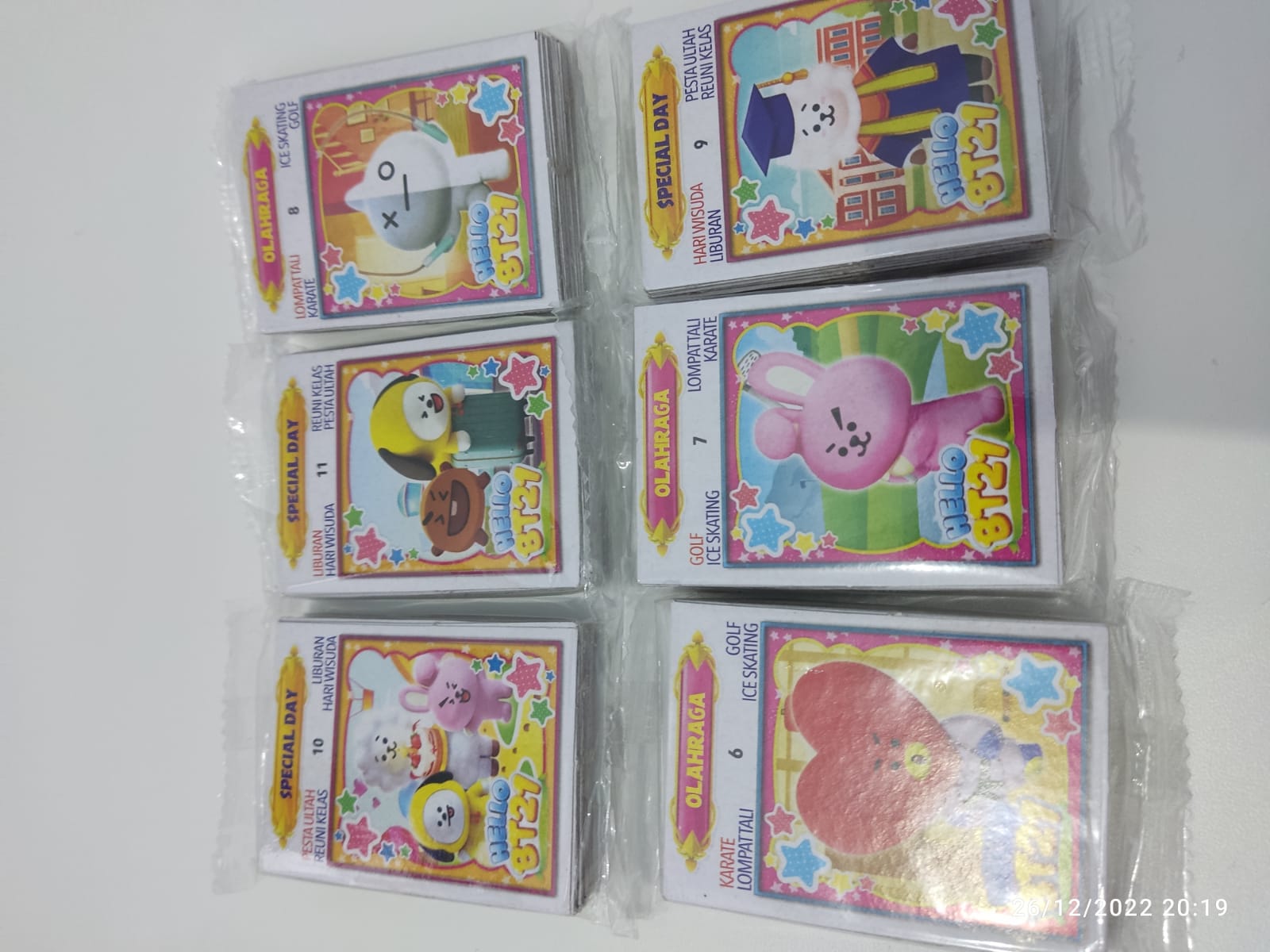 12 PAK MAINAN KARTU KWARTET {1PAK ISI 32 LEMBAR} TRADING CARD GAME ...