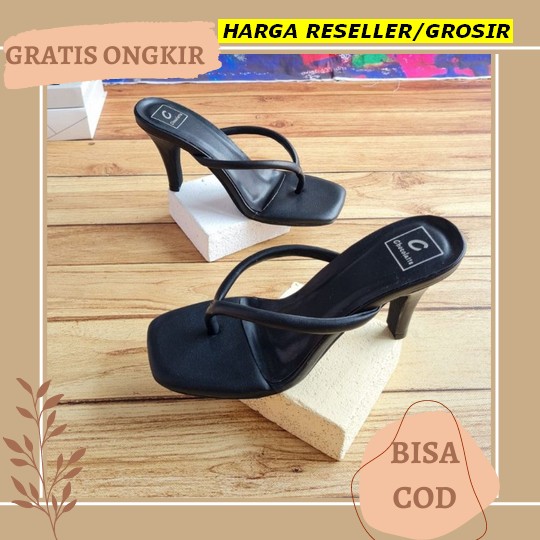 Sandal High Heels Wanita Terbaru 2022 Import Kondangan Simpel Perempuan ...
