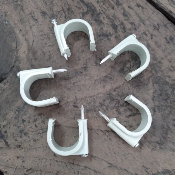 Klem Pipa 3/4 + Paku Klem Plastik 3/4 dim inch Pipa Sambungan | Lazada ...