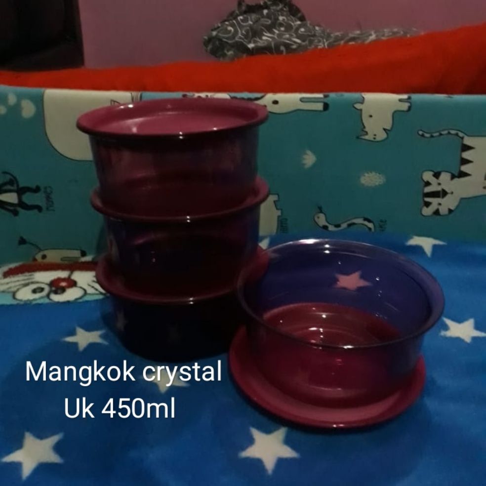 Tupperware mangkok 1pcs.bahan crystal 450ml hrg ecer | Lazada Indonesia