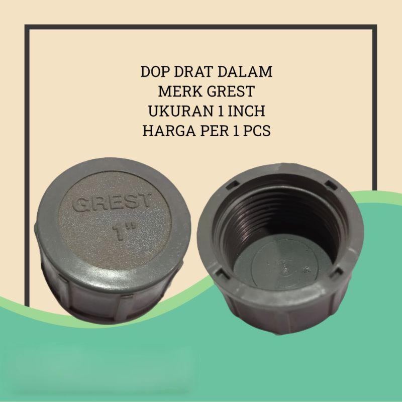 GREST DOP DRAT DALAM 1 INCH - TUTUP PIPA PVC DRAT DALAM 1" - CAP ...
